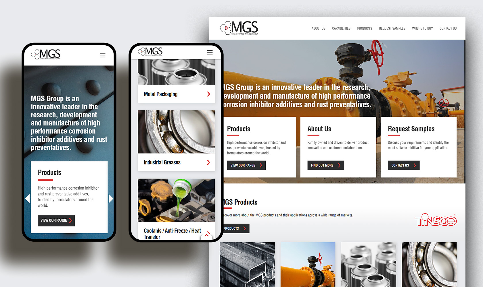 Website launch for MGS Chemistry Technology Group - Infinite Eye